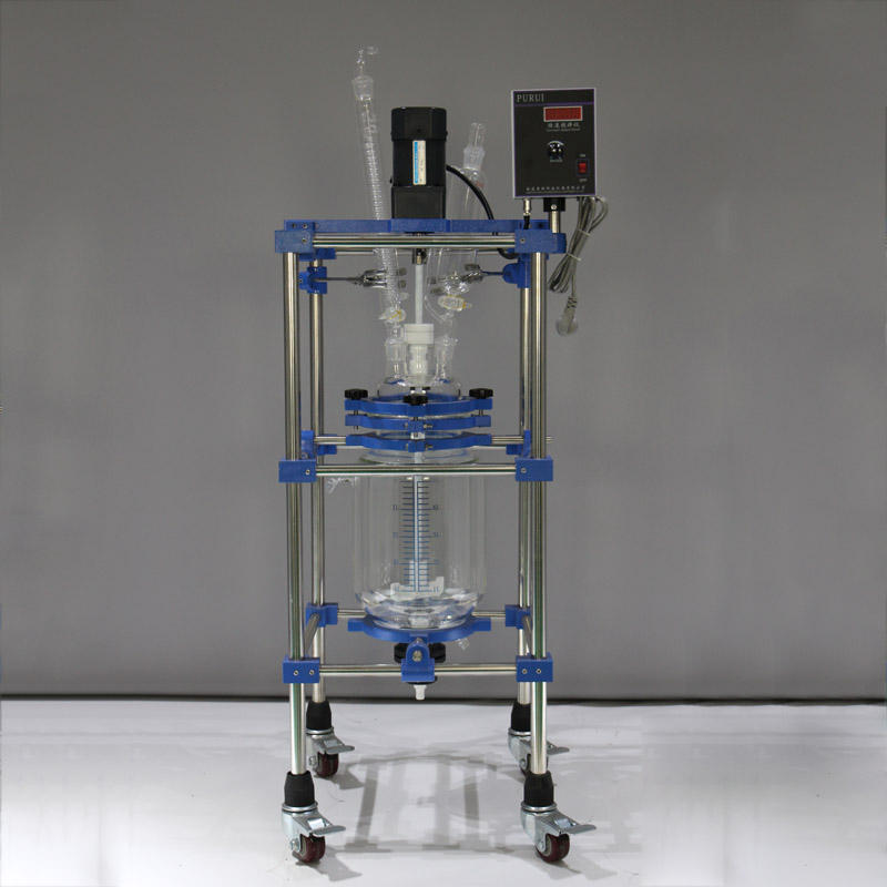 10 Liter, 200 Liter Lab Jacketed Chemistry Glass Batch Reactor for ...