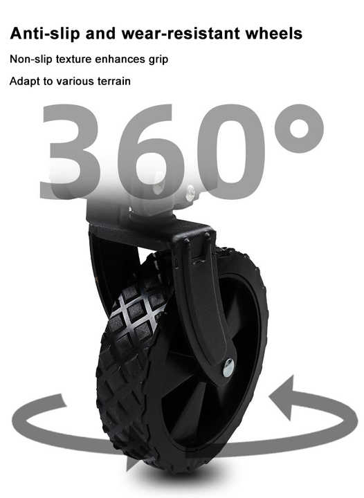 Custom 5 Inch PVC Wheel Outdoor Trolley - Perfect for Camping