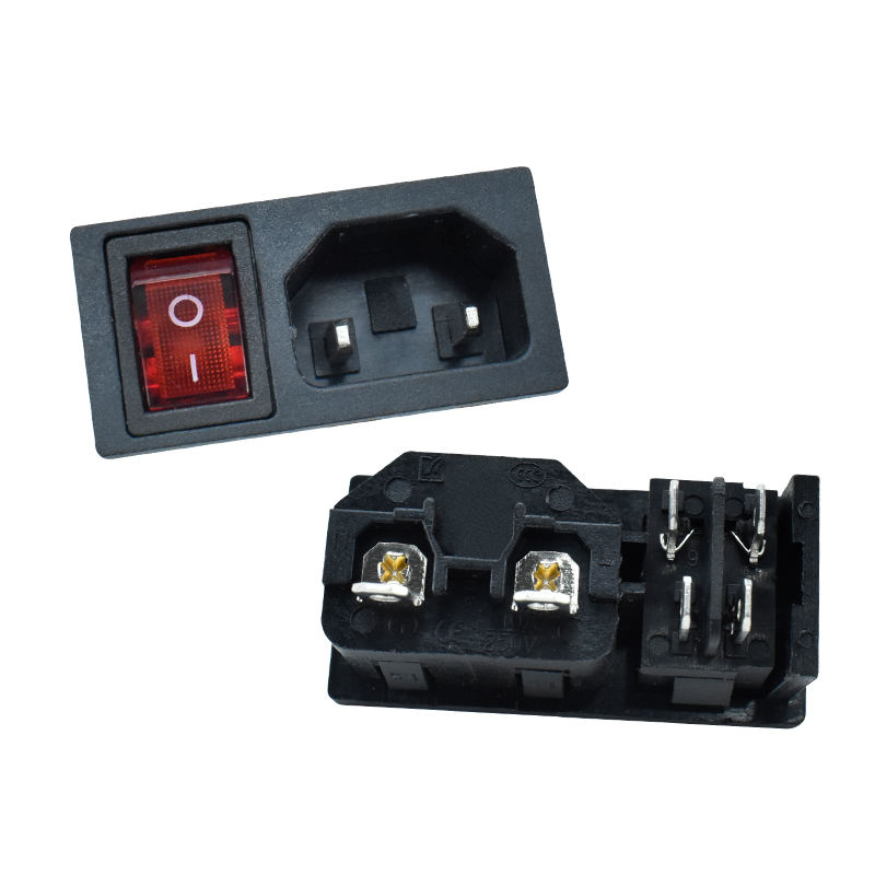 China Power Socket Ac 2 Pin Socket With Rocker Switch| Alibaba.com