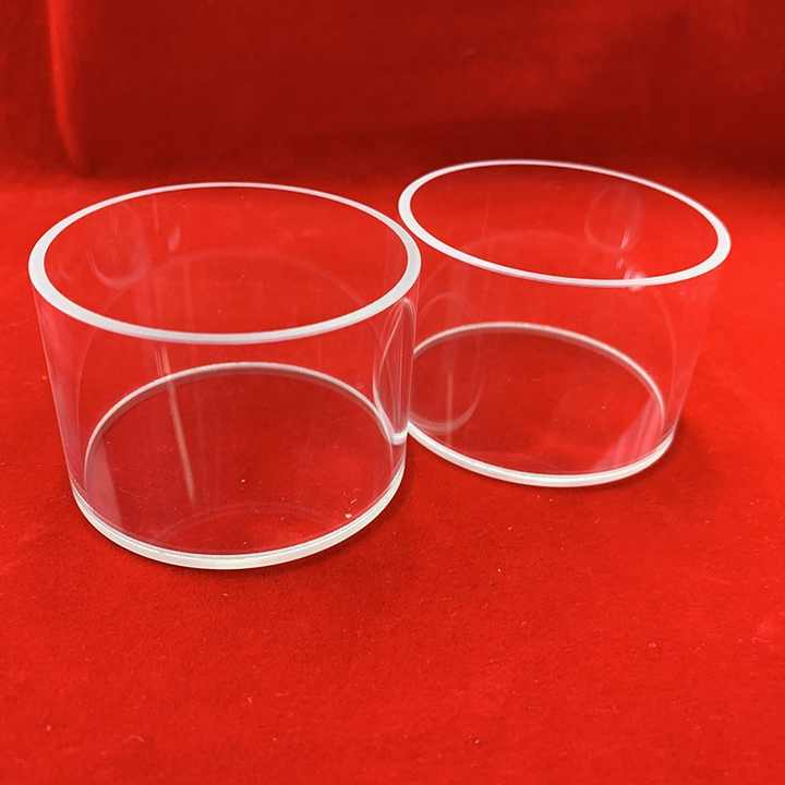 Laboratory Quartz Round Flow Cuvette Circular Transparent Polishing ...