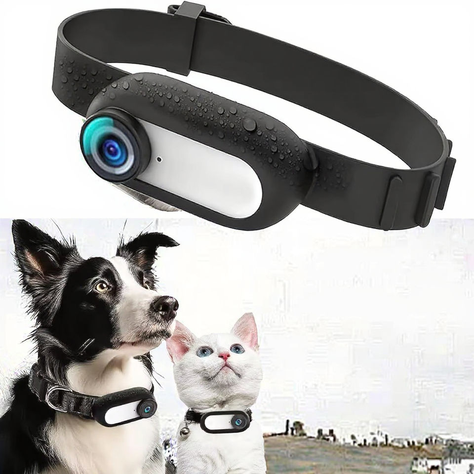 Outdoor Dog Collar Camera 1080P HD CMOS 120 Degree Wide Angle ...