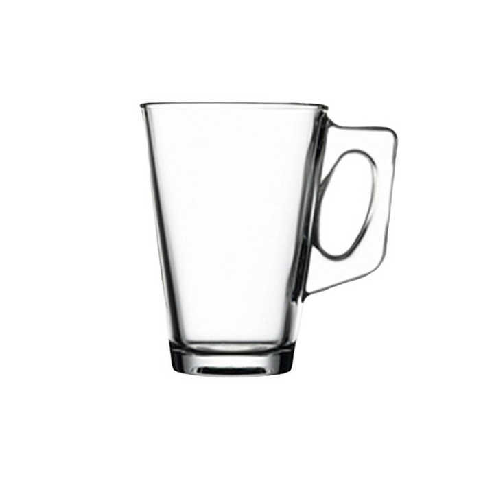 Thickened Handle Small Travel Coffee Mugs - Clear Glass