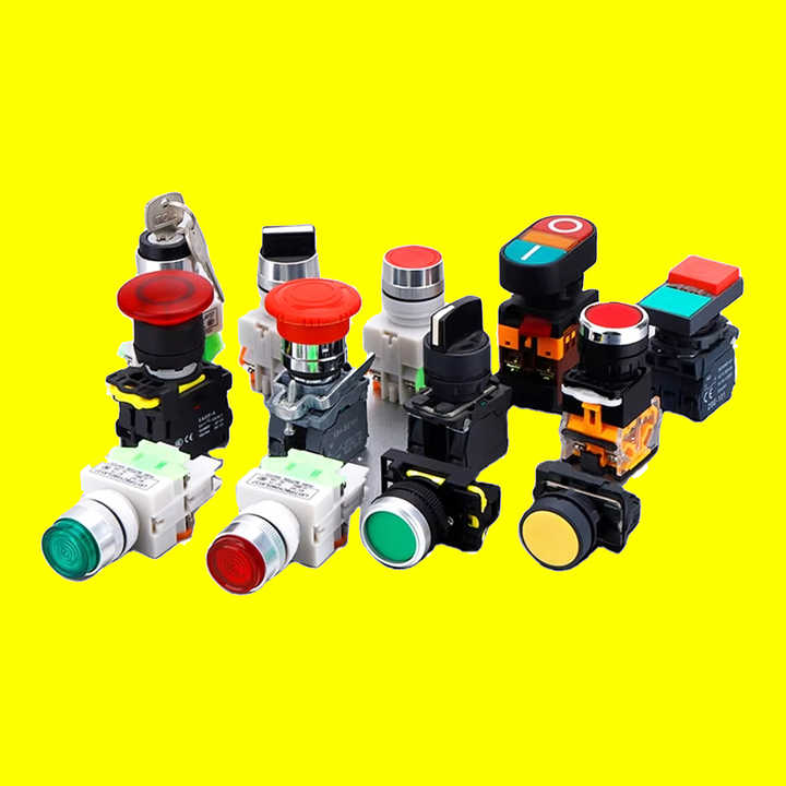 30mm Electronic Reset Switch Mushroom Head Momentary Push Button Switch ...