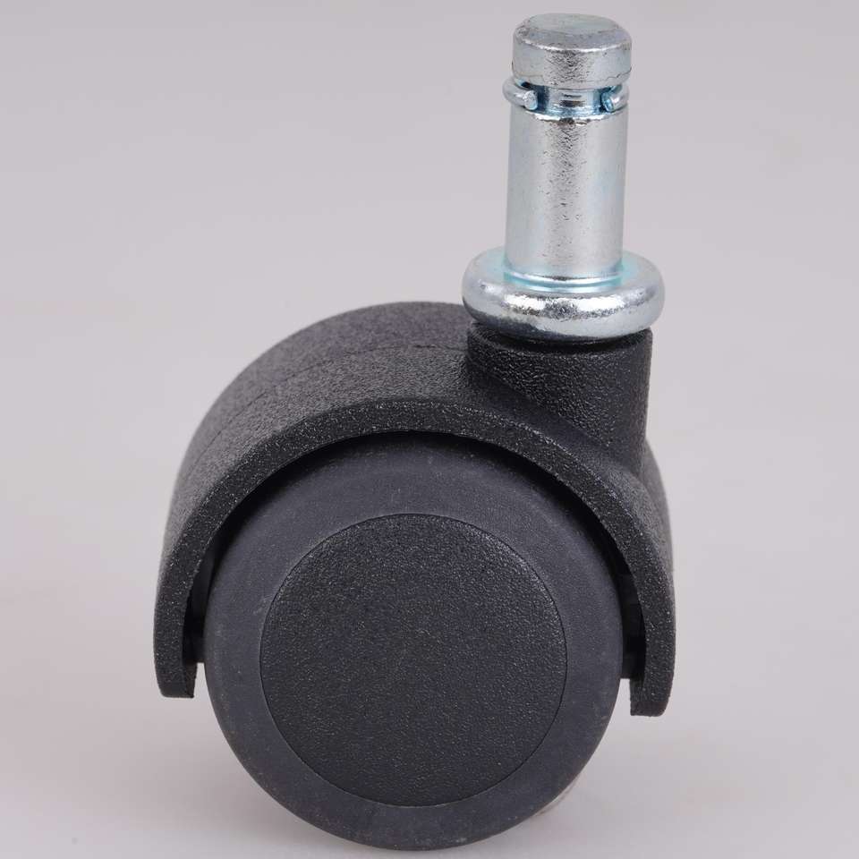 360 Degree Rotate Twin Wheel Castor Wheels 25mm Black Swivel Casters ...