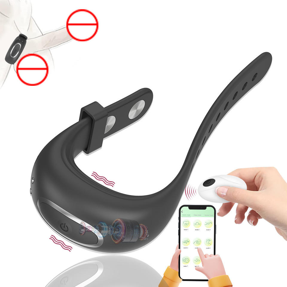 YT Male Vibration Lock Ring APP Wireless Remote Control 10 Frequencies ...