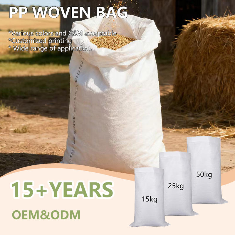 Agriculture Sack White 25kg Plain PP Woven Bags 25 Kg 10 Kg Saco Poly ...