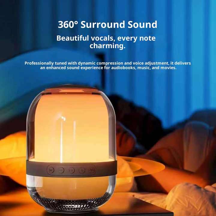 TWS Magnetic LED RGB Mini Wireless Outdoor Speakers Portable for ...