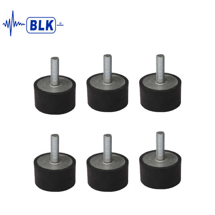 EPDM Anti Vibration Isolator Cylindrical Engine Rubber Buffer Damper ...