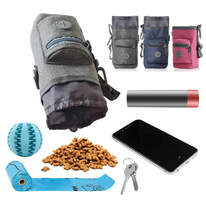 Portable Small Size Multi-Use Pet Training Waist Bag Drawstring Dog ...