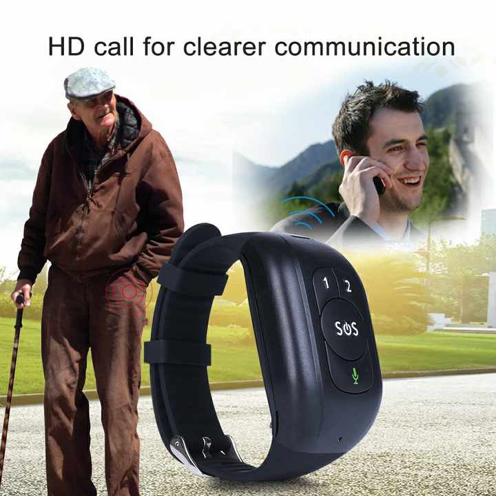 4g Lte Gps Tracker For Seniors With Health Monitoring & Sos Call
