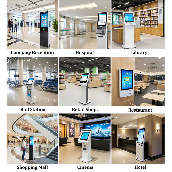 Quiosco de autoservicio de escritorio de hotel, quiosco de pago pos Android, quiosco de ...