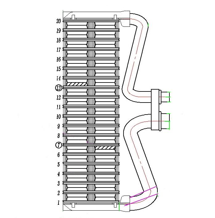 Auto Air Conditioning System AC Evaporator for VOLKSWAGEN POLO 2003 ...