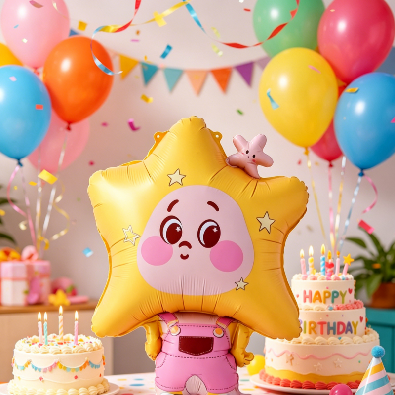 Bestseller Cartoon Star Baby Foil Balloon for Kids Birthday Decor ...