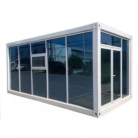 Prefab Steel Frame Glass Window Portable Outdoor Smoking Shelters ...