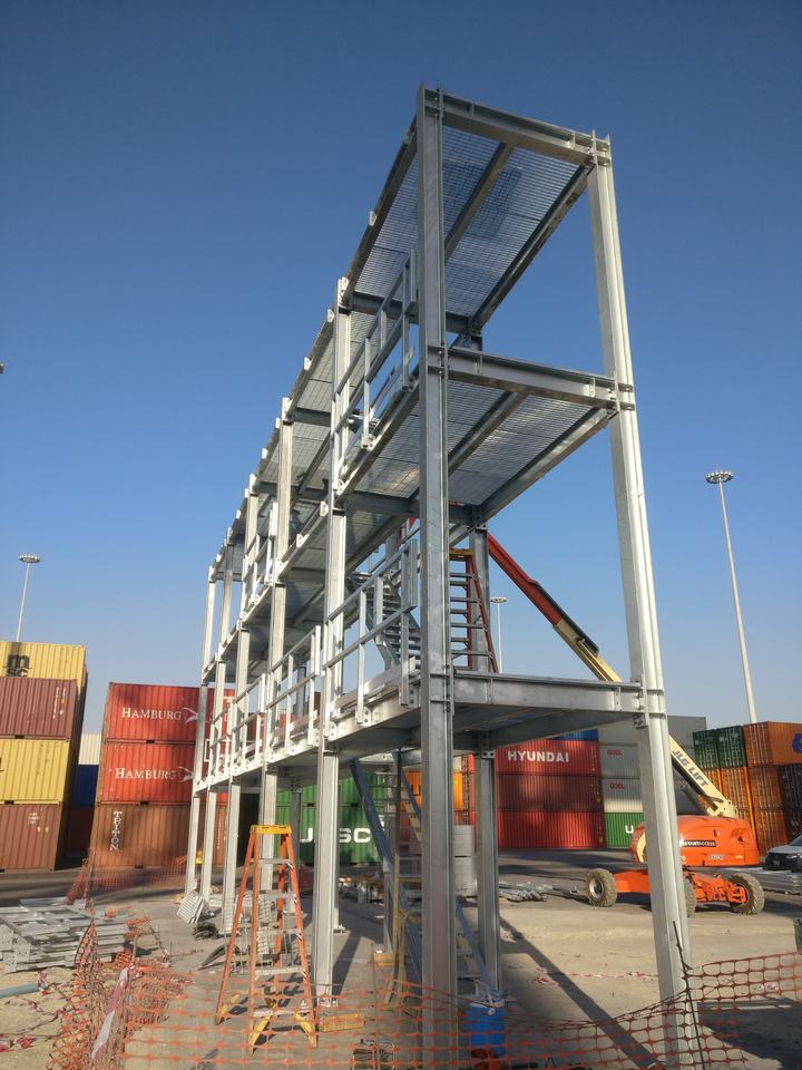 Steel Reefer Rack Structural Frame - Q235 Carbon Steel, Hot Dipped ...