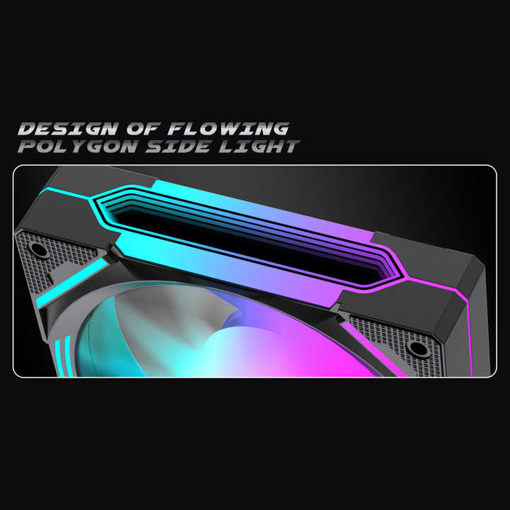 Lovingcool 6Pin RGB PC Fan 120mm Cooling Cooler Fan with Controller for ...