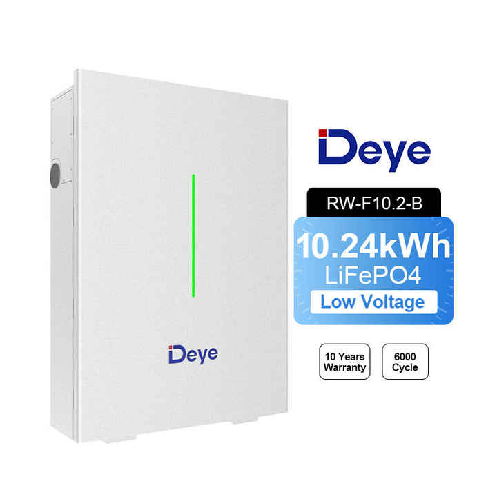 Deye 10KWH WALL MOUNTED LIFEPO4 BATTERY RW-F10.2 Lithium Iron Phosphate ...