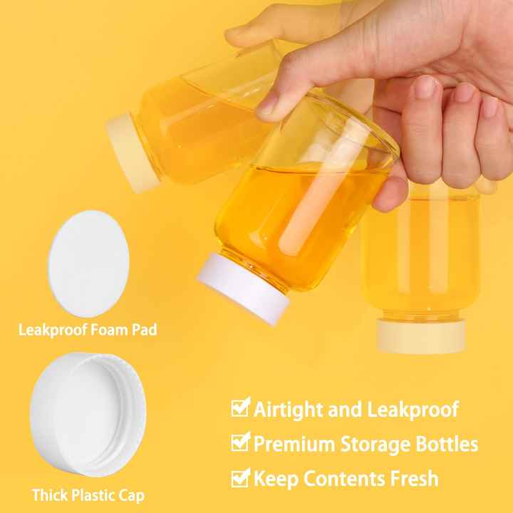 4 oz 120ml Wellness Glass Shot Bottles with Screw Cap Flat Shape Screen Printing for Tequila ...