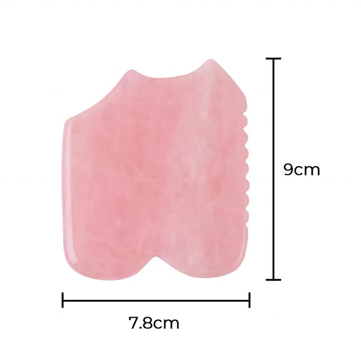 Jade Beauty Facial GuaSha for Face Lifting Skin Care Pink Gua Sha ...