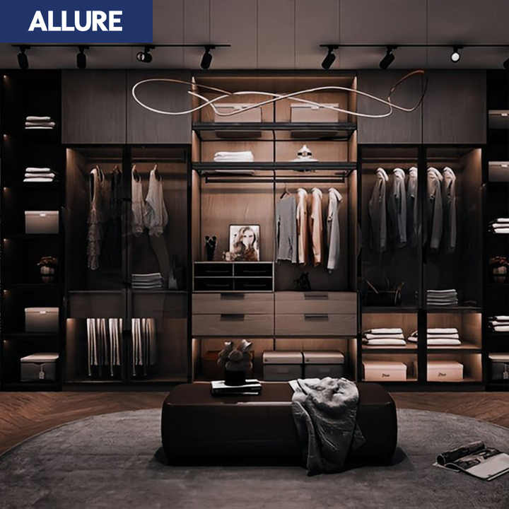 Allure Sliding Closet Wall Customized Bedroom Glass Door Modern ...