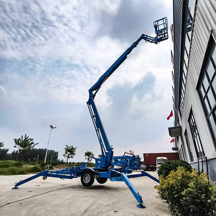 Hot Sale Cherry-picker Boom Lift 16M Towable Spider Lift Telescopic for ...