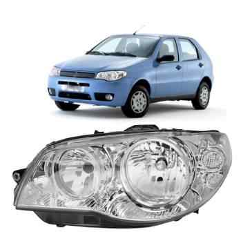 Car Accessories Chrome Head Light Front Headlight for Fiat Palio 2004 ...