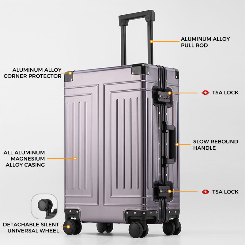 Durable High Quality Aluminum Alloy Trolley Case 20 24 Aluminum ...