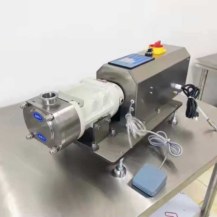 Semi-Automatic Stainless Steel Rotor Pump Filler for Bottling ...