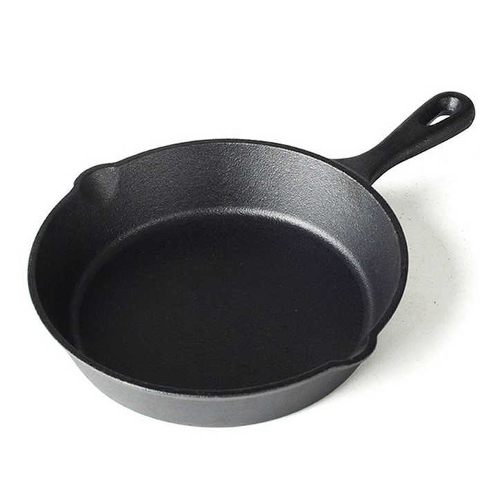 6 Inch 15cm Cast Iron Pan Frying Pan Indoor Outdoor Cookware Non Stick ...