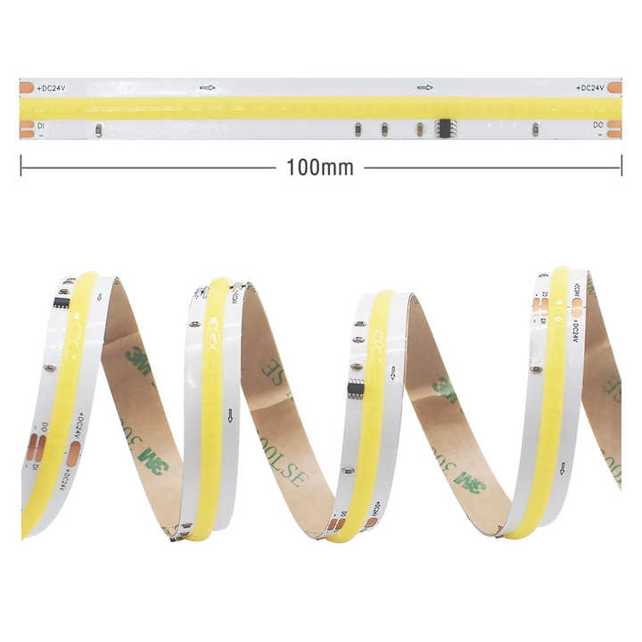 Pixel Running Water Effect COB LED Strip Light White Addressable ...