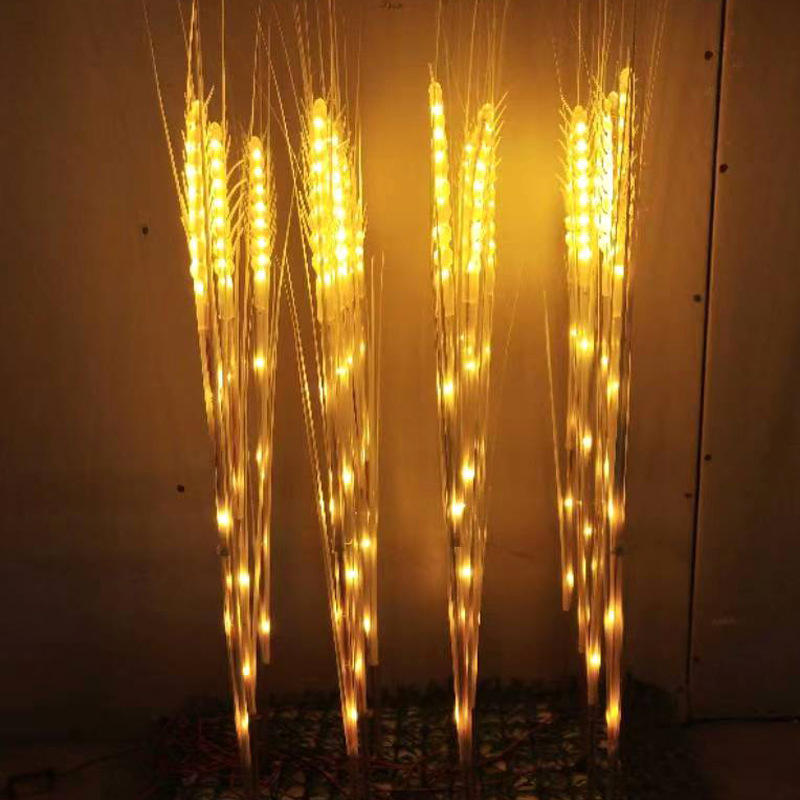 Outdoor Waterproof Solar Pathway Yard Decoration Luminous Lawn Led Reed ...