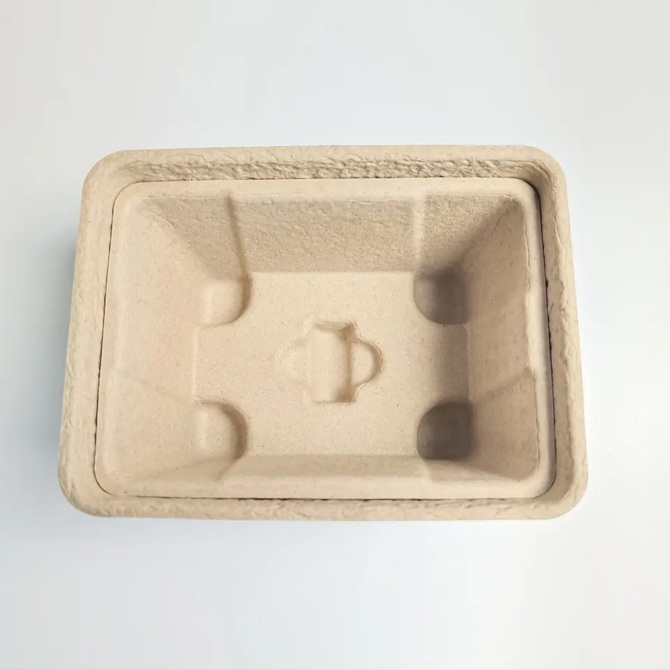 Eco -friendly Recycled Paper Box Molded Pulp Packaging Container ...