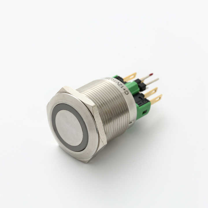 ELEWIND 22mm RGB LED Push Button Switch Momentary - IP65