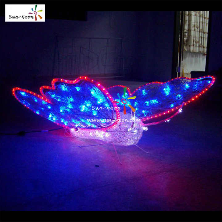 Outdoor Wedding Decoration Butterfly Led Decorative Butterfly Sculpture ...