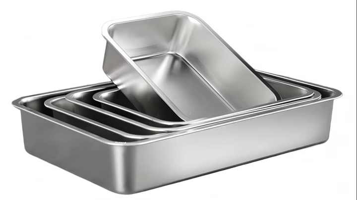 LIyunda Stainless Steel Deep Trays 60*40CM Large Capacity Multi-height ...