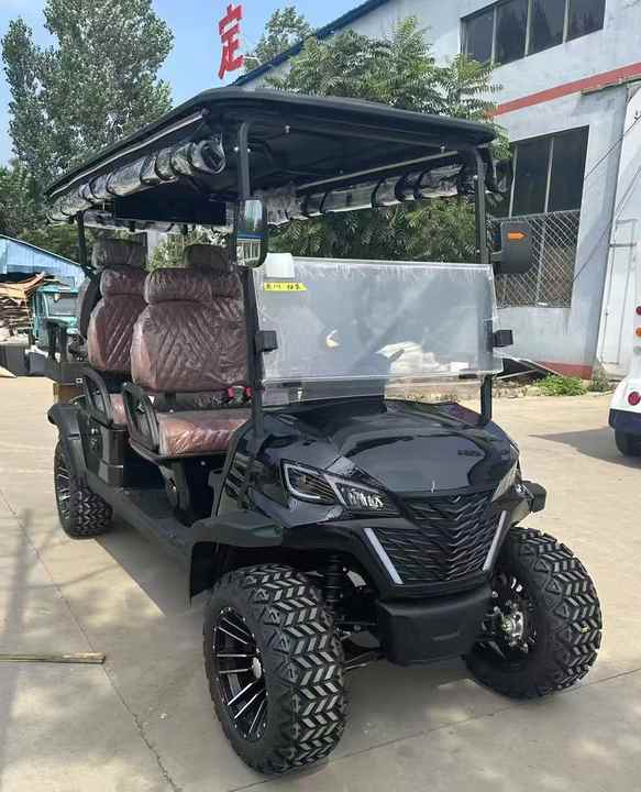4+2 Custom Electric Golf Utility Vehicles Lithium Battery 4 Wheel ...