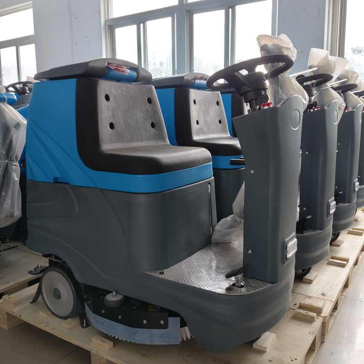 Auto-Cleaning Battery Ride-On Scrubber Battery Powered Walk-Behind ...
