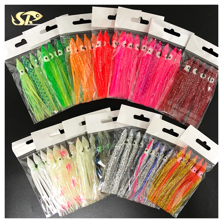SUPERIORFISHING Squid Lure - Luminous Soft Bait for Trolling