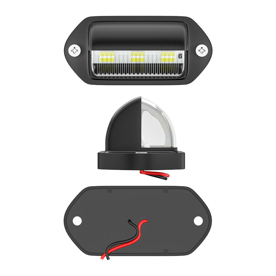 Truck Modification 6 LED Truck License Plate Light Car Truck Bus ...