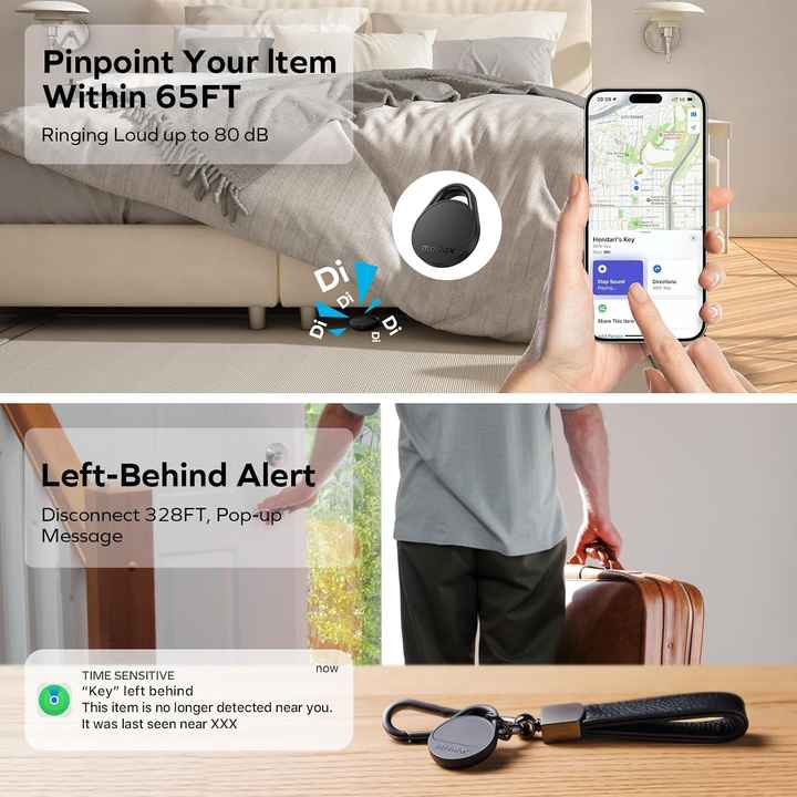Momax Bluetooth Tracker & Locator Device With Rechargeable Battery, Ios
