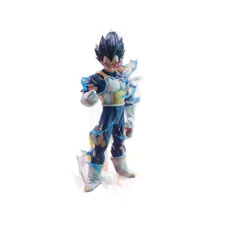 Vegeta Battle Damaged Saiyan Armor Resin Statue With Blue Lightning ...