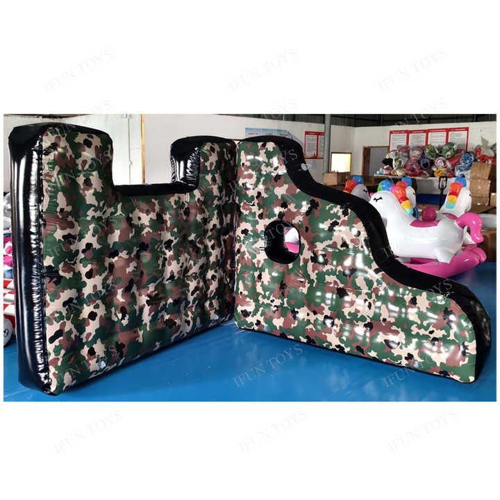 Cheap Camouflage Paintball Bunker Inflatable Wall Bunker Inflatable ...