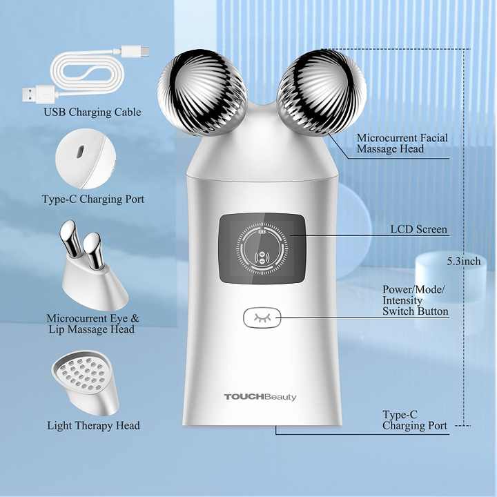 Touchbeauty 3-in-1 Facial Beauty Device - Professional Skin Tightening