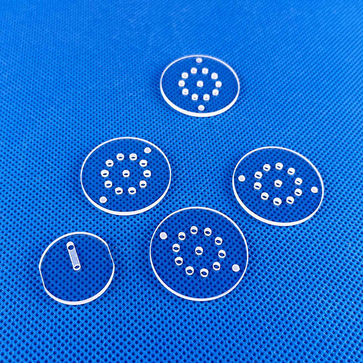 Glass Screens Filters Borosilicate Glass Filter with Holes Honeycomb ...