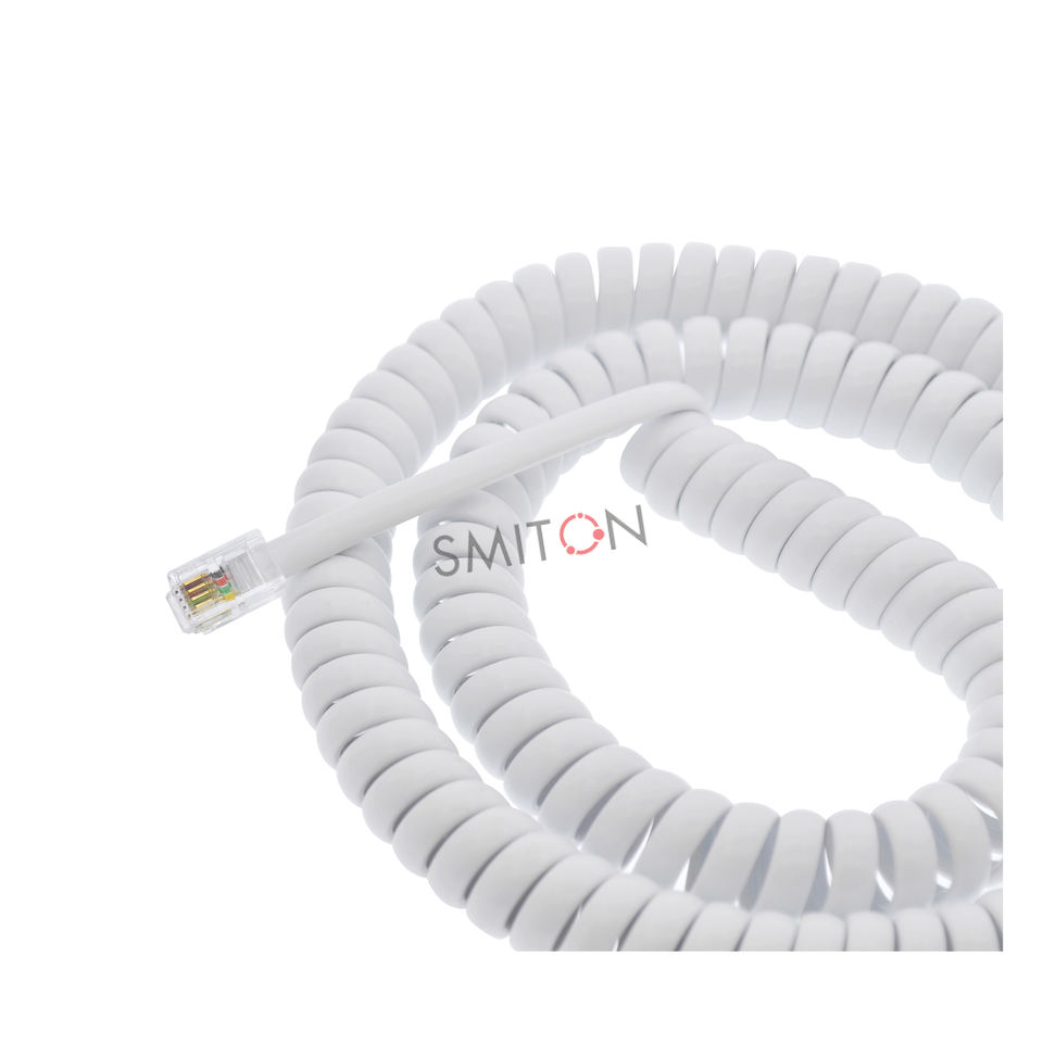 RJ9 Coiled Telephone Handset Spiral Cable 4P4C Lead Phone Cord| Alibaba.com