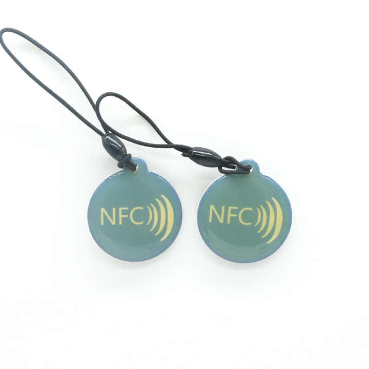 Custom Logo Unique Shape Keychains Mini RFID NFC Epoxy Tag with Chip 13 ...
