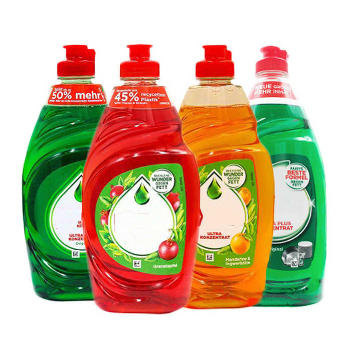 Plastic Liquid Dish Soap Bottle - 500ml Clear Packaging