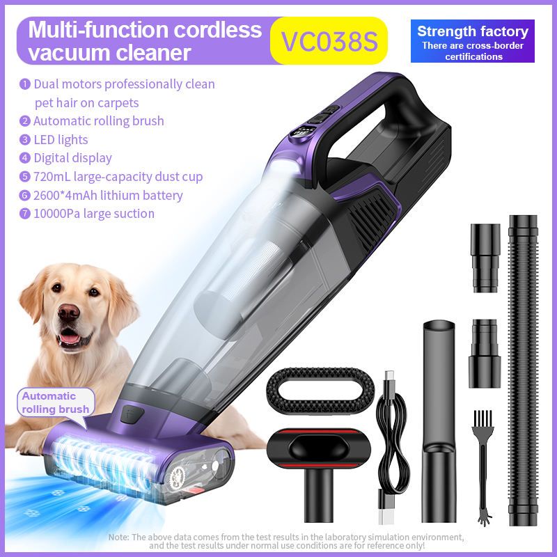 Pet Hair Handheld Car Vacuum - Portable & Cordless Power
