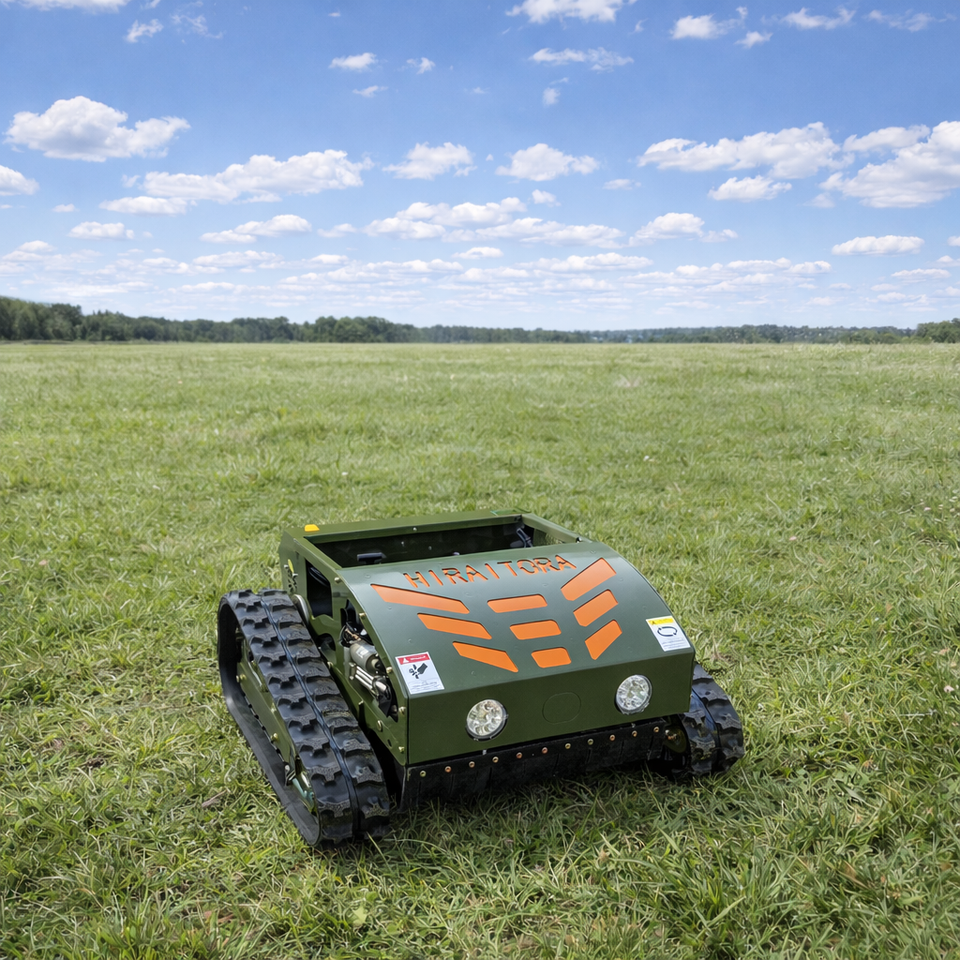 mm Remote Controlled Tracked Lawn Mower for Slopes up to 45°, Gas ...