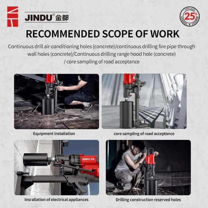 Toilet Drainage Hole Diamond Core Drilling Machine Electric Concrete ...